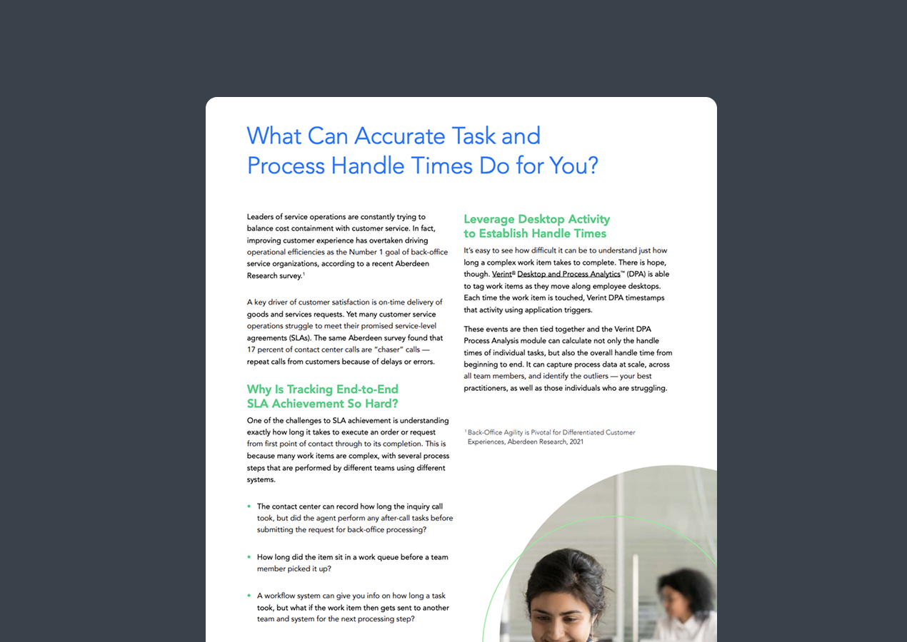 Desktop and Process Analytics | Verint