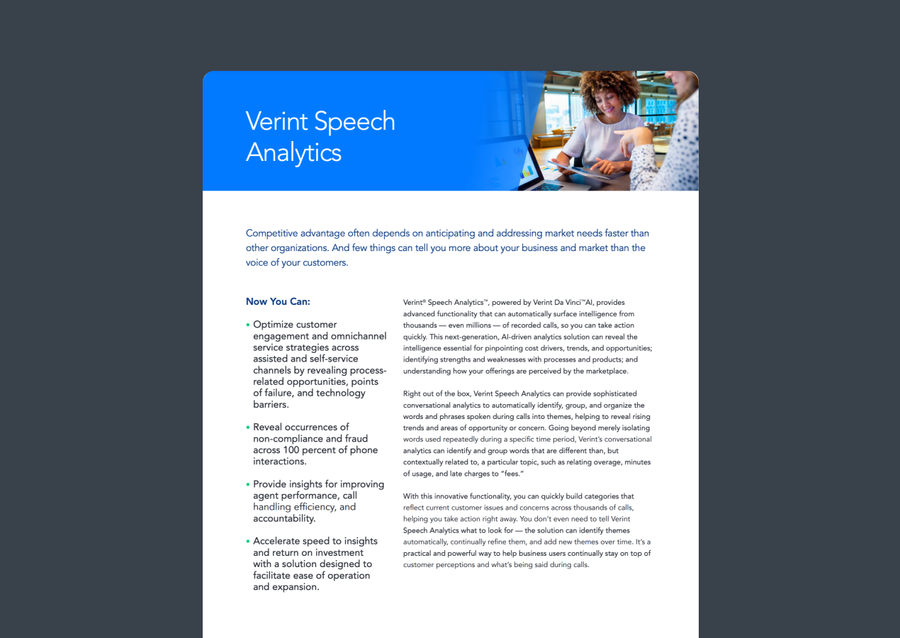 Text Analytics Tools for Customer Engagement | Verint