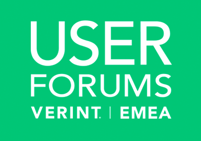 EMEA User Forums September 2025 | Verint