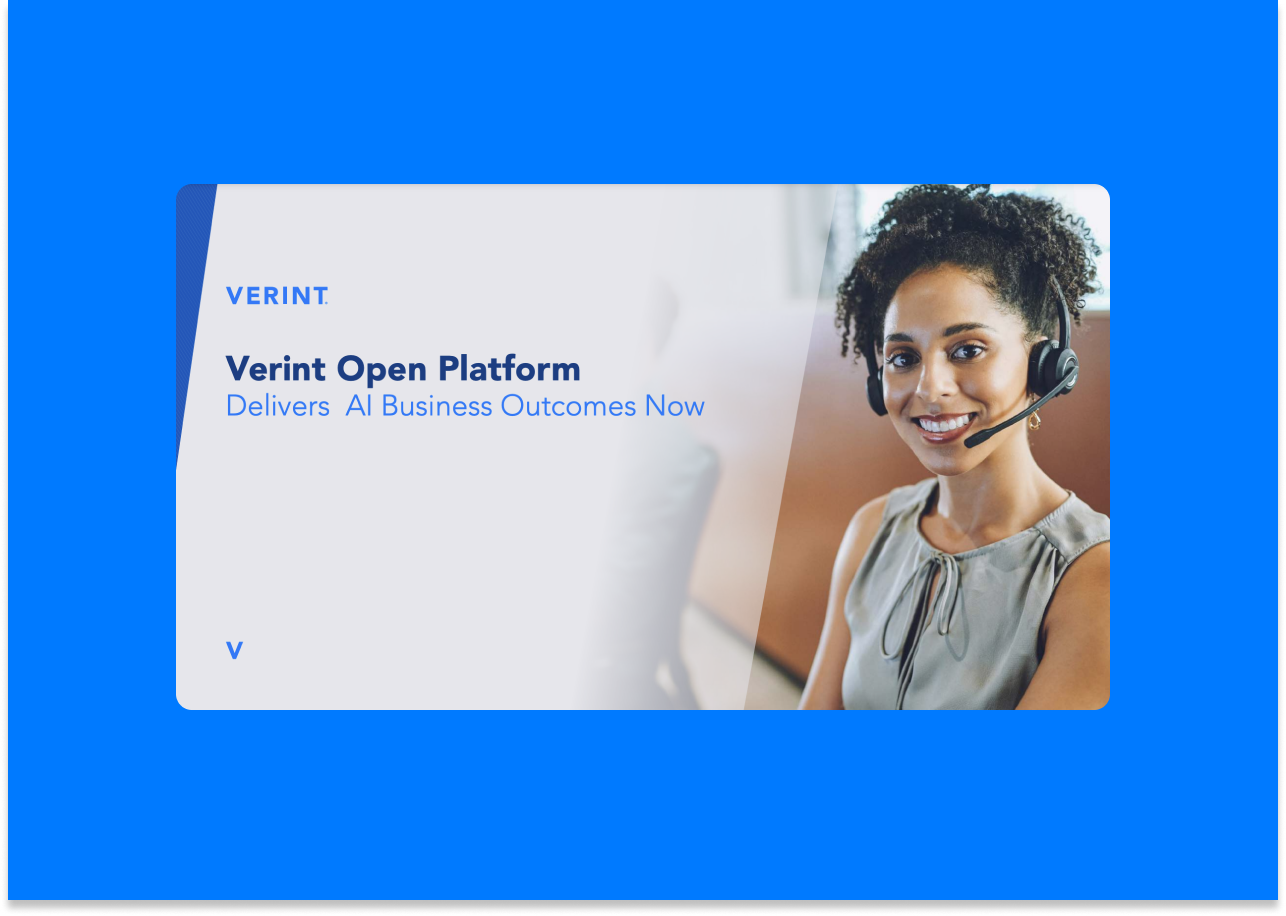 Cloud Contact Center Platform | Verint