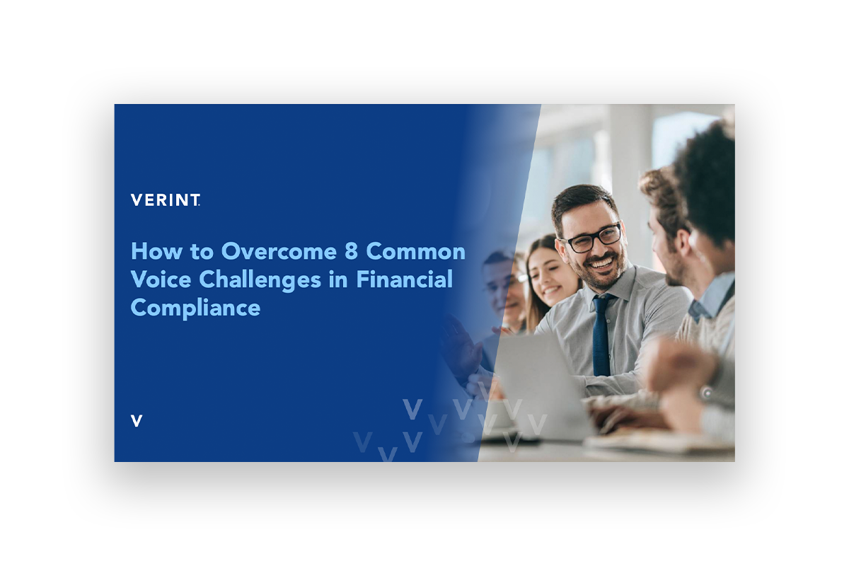 Financial Compliance Software - Verint