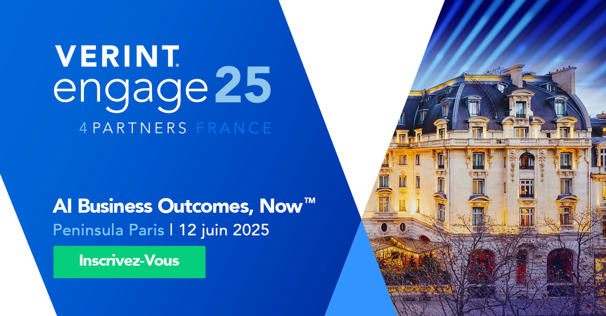 Engage 4 Partners France 2025 | Verint