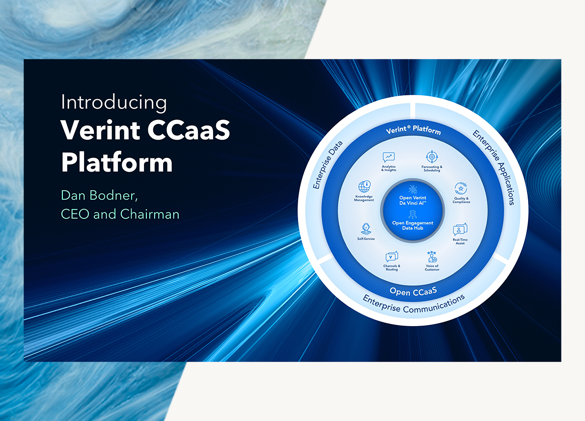 Dan Bodner- Introducing Verint Open CCaaS Platform | Verint