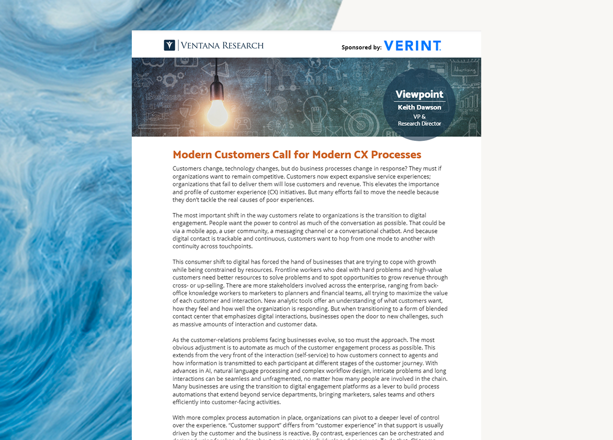 Verint Customer Engagement