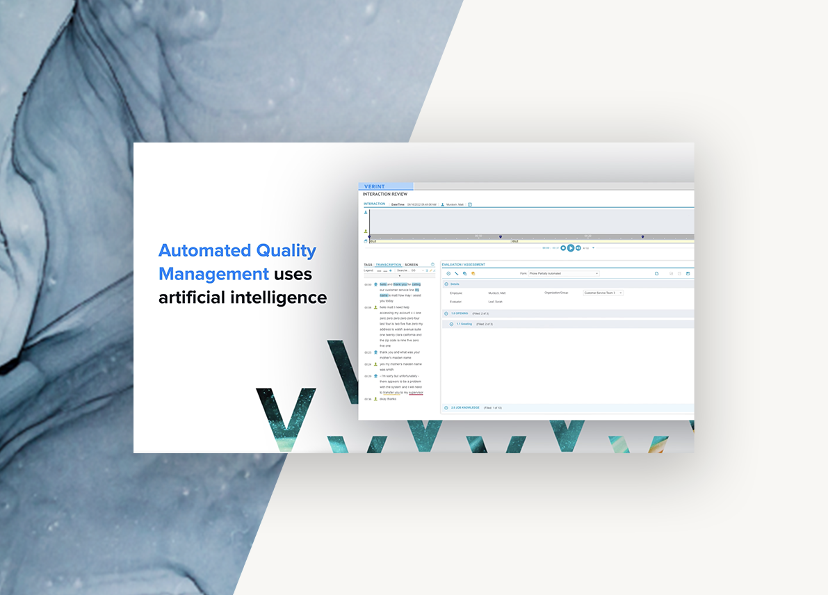 Total Quality: Automated Quality Management | Verint