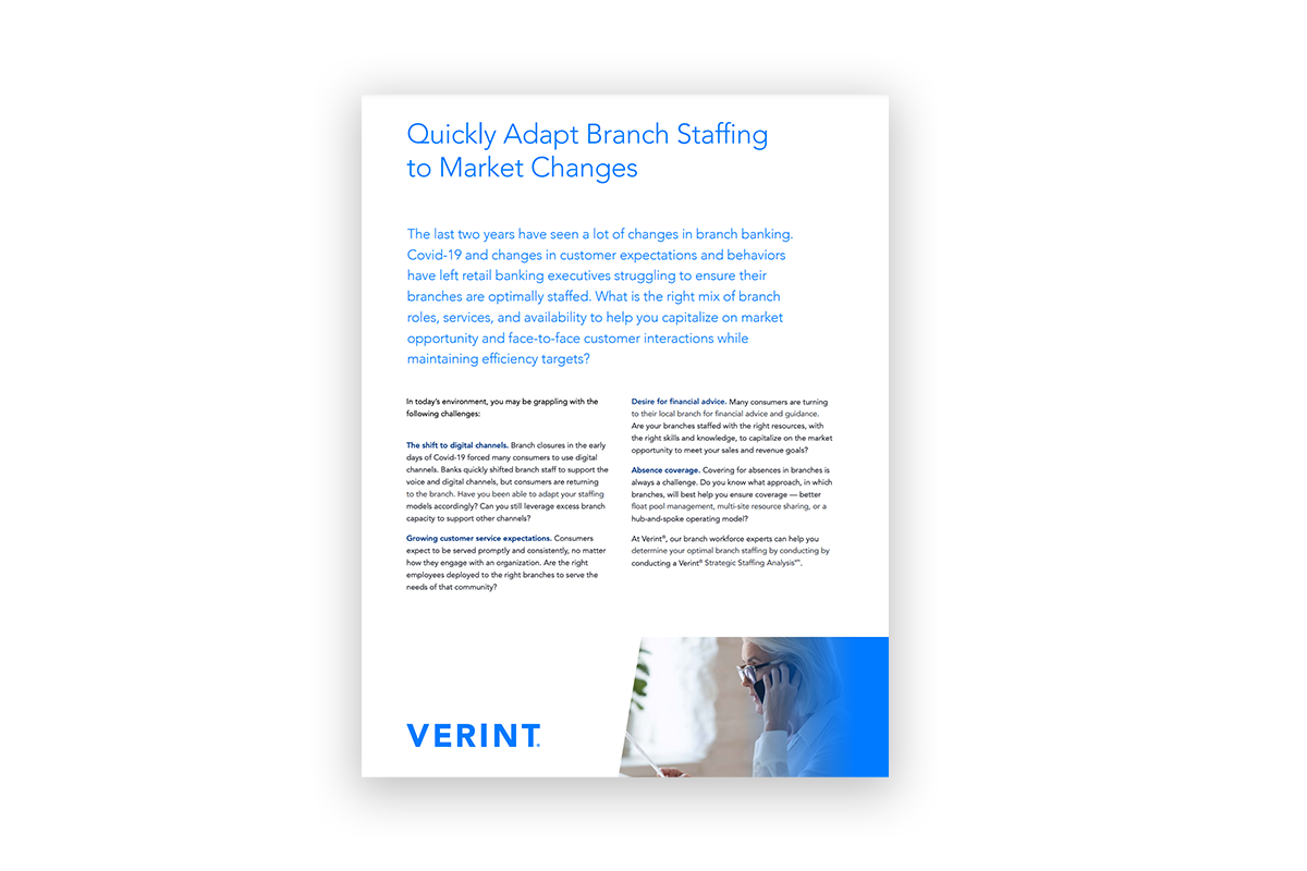 Branch Consulting Services | Verint