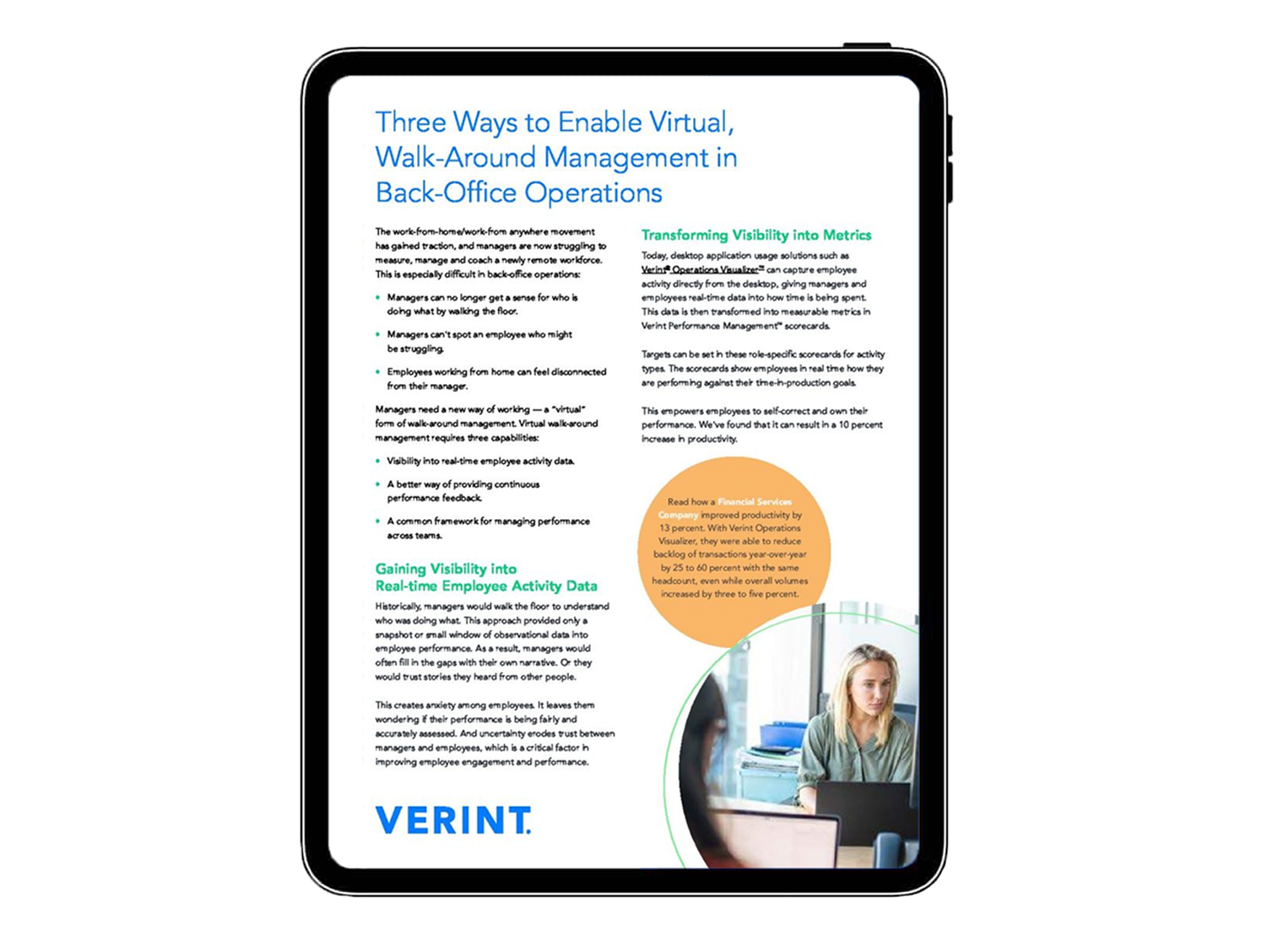 Employee Productivity Performance | Verint